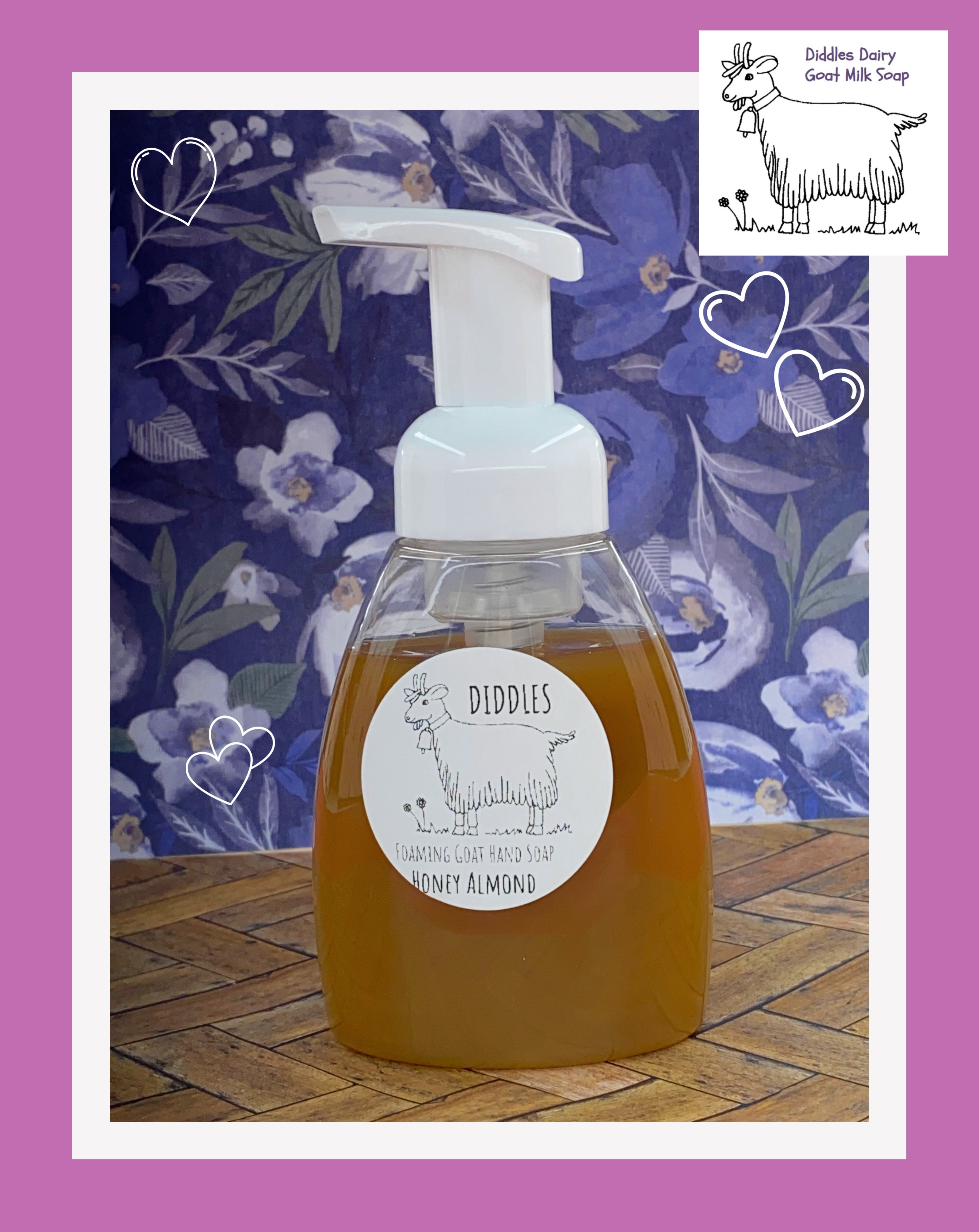 Foaming Goat Hand Soap 8oz | Diddles Dairy